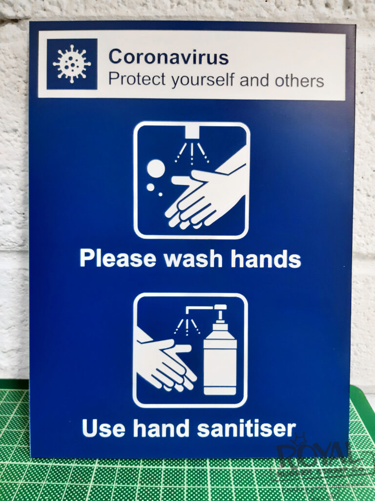 Hand Wash Sign | Royal Rubber Stamps